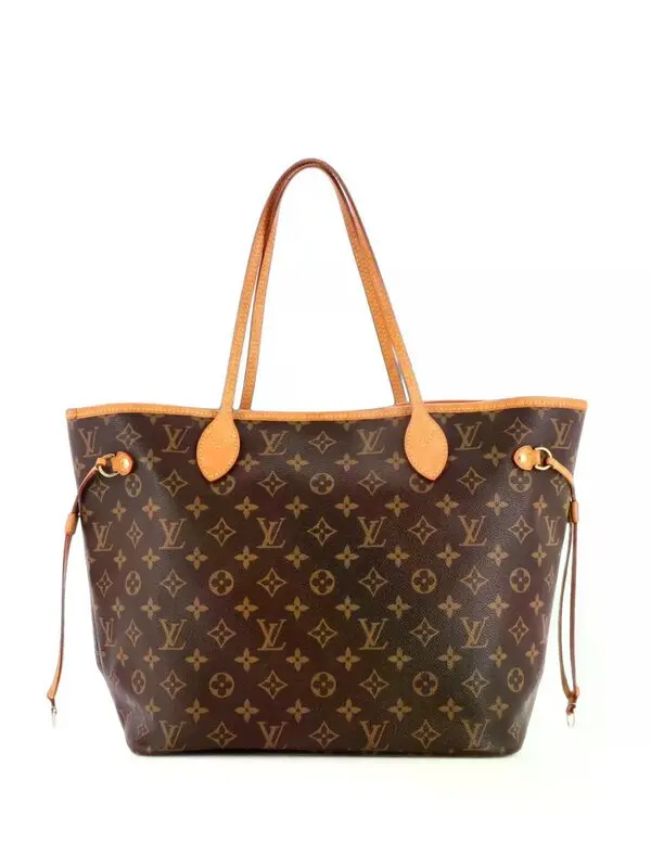 LOUIS VUITTON Neverfull Nm Monogram Canvas Mm Tote Bag - Brown