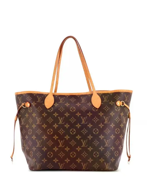 LOUIS VUITTON Neverfull Nm Monogram Canvas Mm Tote Bag - Brown