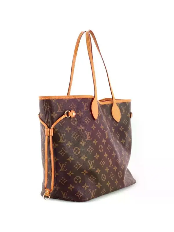 LOUIS VUITTON Neverfull Nm Monogram Canvas Mm Tote Bag - Brown
