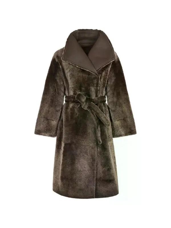 YVES SALOMON Reversible Lacon Shearling Coat