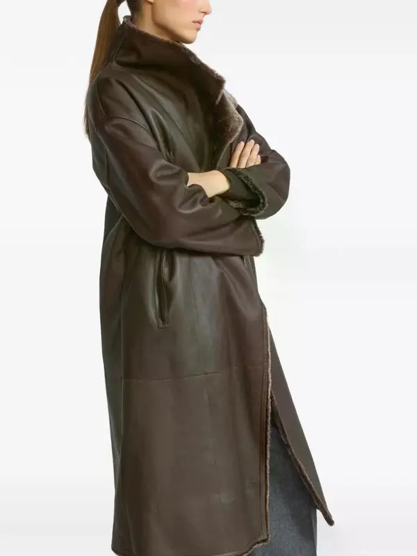 YVES SALOMON Reversible Lacon Shearling Coat