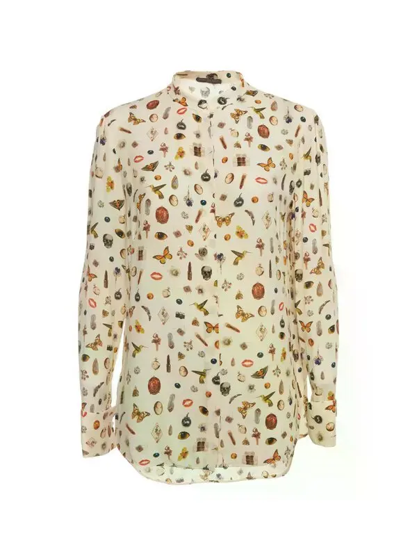 Alexander McQueen Obsession Print Blouse