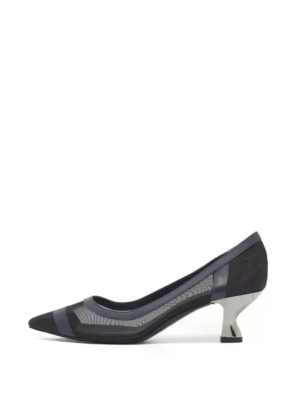 Fendi Colibri Mesh Pumps - Black