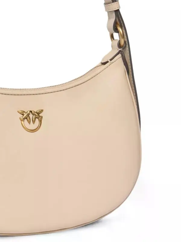 Pinko Leather Half Moon Shoulder Bag