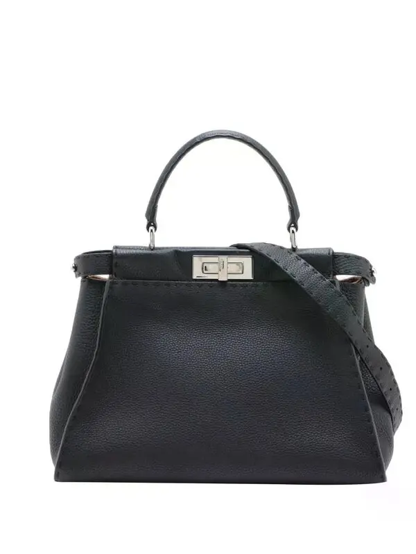 Fendi 2000-2015 Medium Leather Selleria Peekaboo Iconic Satchel