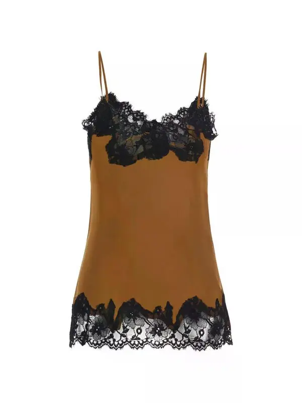 Gold Hawk Marilyn Silk Camisole Top - Brown