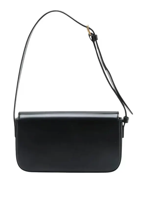 Celine 2010-2026 Shiny Calfskin Triomphe Claude Shoulder Bag