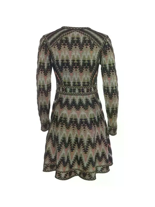 Missoni Geometric-pattern Long-sleeve Mini Dress