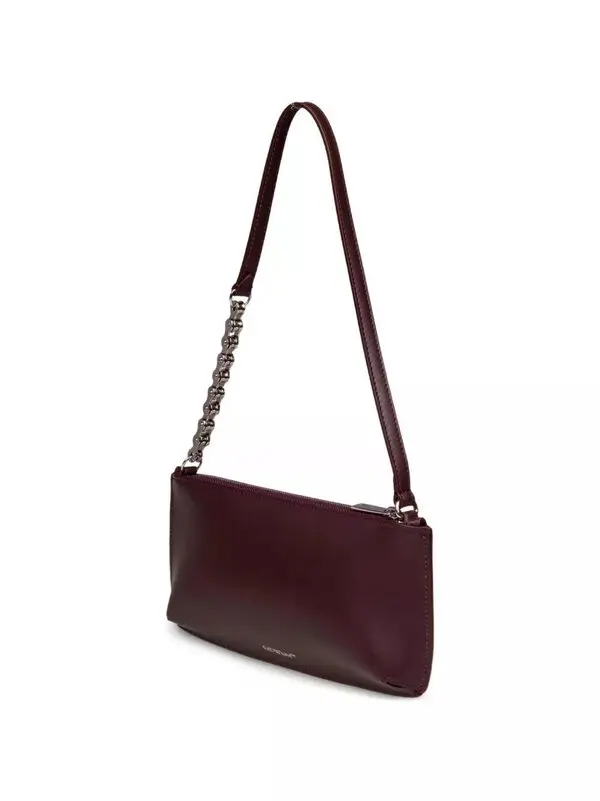Off-White Jitney Flat Leather Shoulder Bag - Red