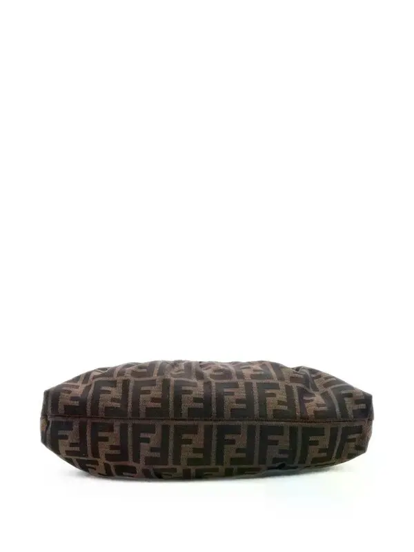 Fendi Chef Flap Bag Zucca Canvas Small Shoulder Bag
