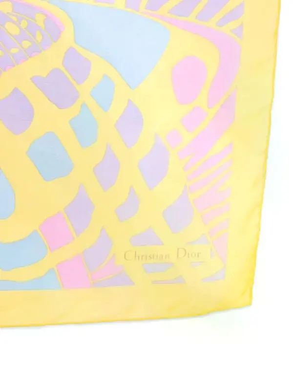 Dior 2000s Butterfly-print Scarf
