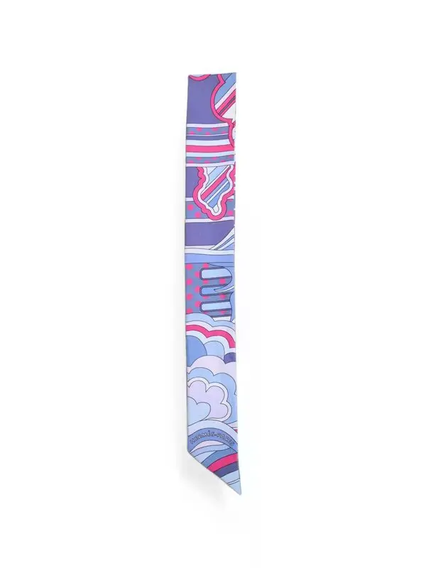 Hermès Faubourg Rainbow Twill Scarf - Blue