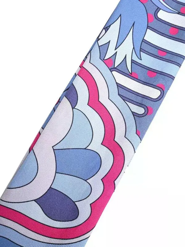 Hermès Faubourg Rainbow Twill Scarf - Blue