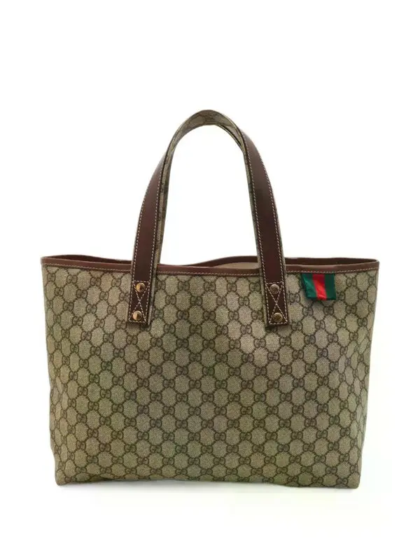 Gucci Gg Supreme Sherry Line Tote Bag