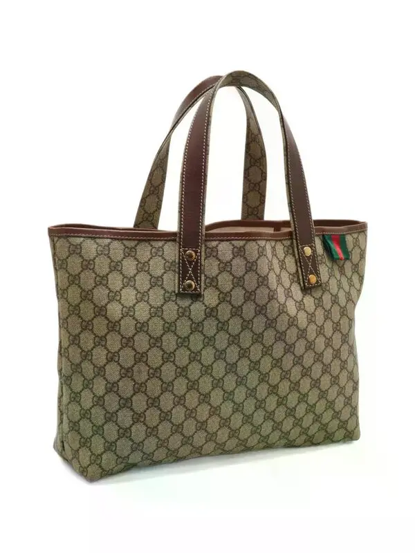 Gucci Gg Supreme Sherry Line Tote Bag