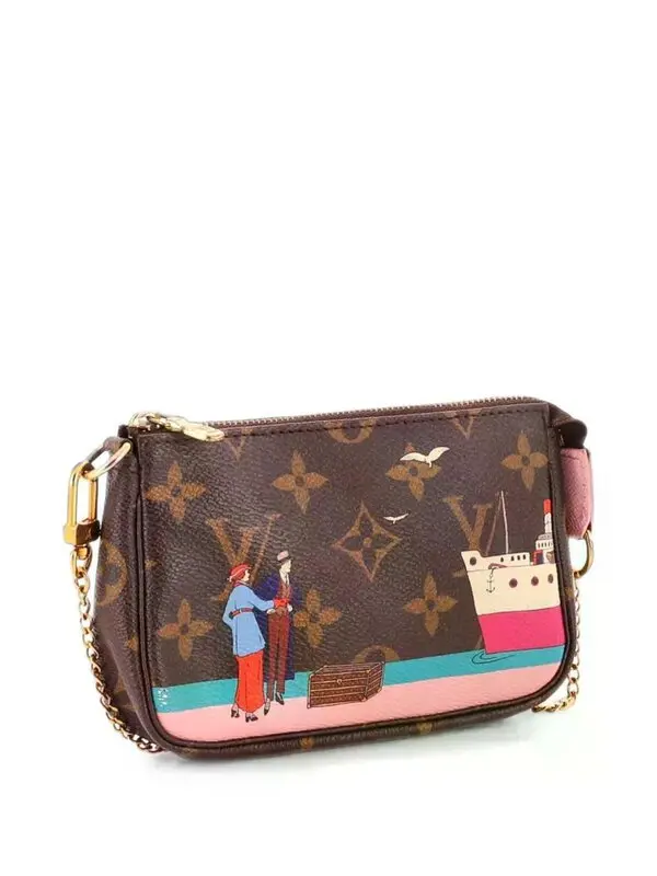 LOUIS VUITTON Pochette Accessoires Limited Edition Monogram Canvas Mini Clutch Bag