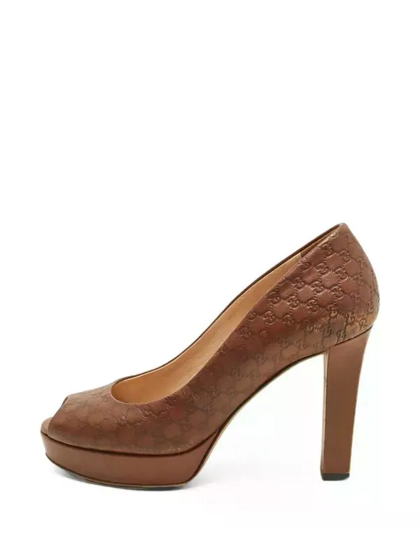 Gucci Microguccissima Platform Pumps