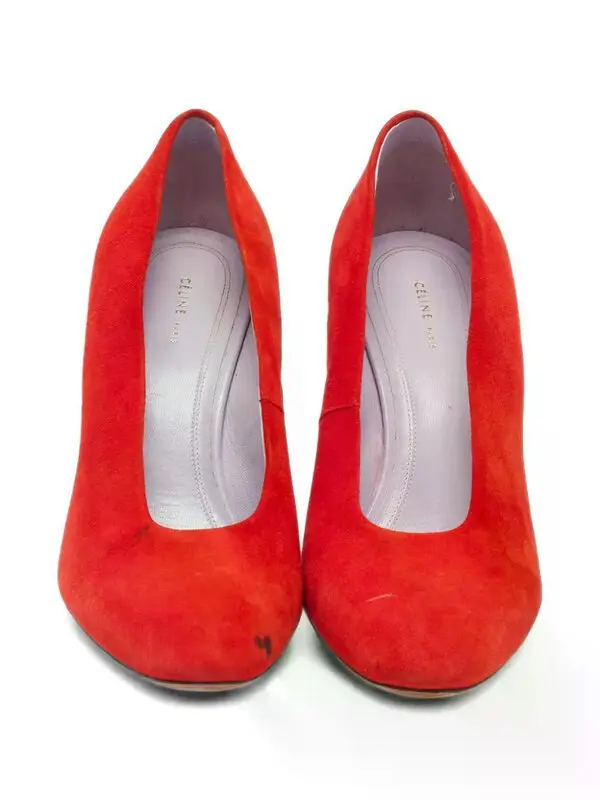 Celine Round-toe Block-heel Pumps