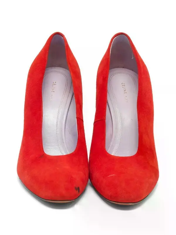 Celine Round-toe Block-heel Pumps