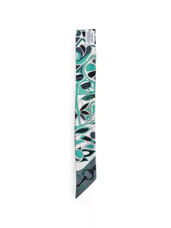 Hermès Folklore Printed Scarf - White
