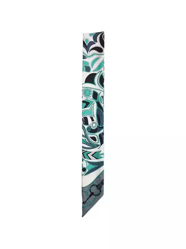 Hermès Folklore Printed Scarf - White