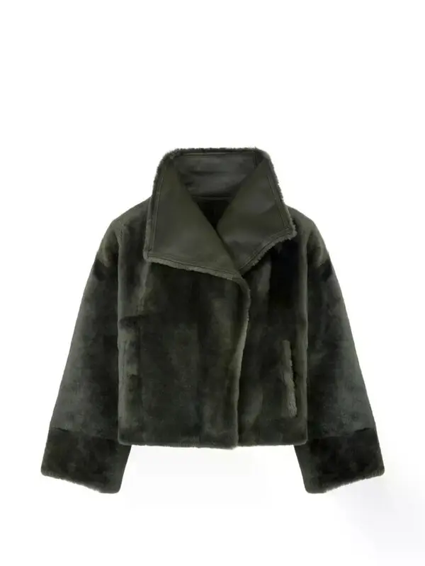 YVES SALOMON Reversible Shearling Jacket - Green