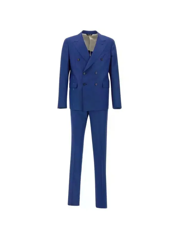 Brian Dales Double-breasted Peak-lapel Suit