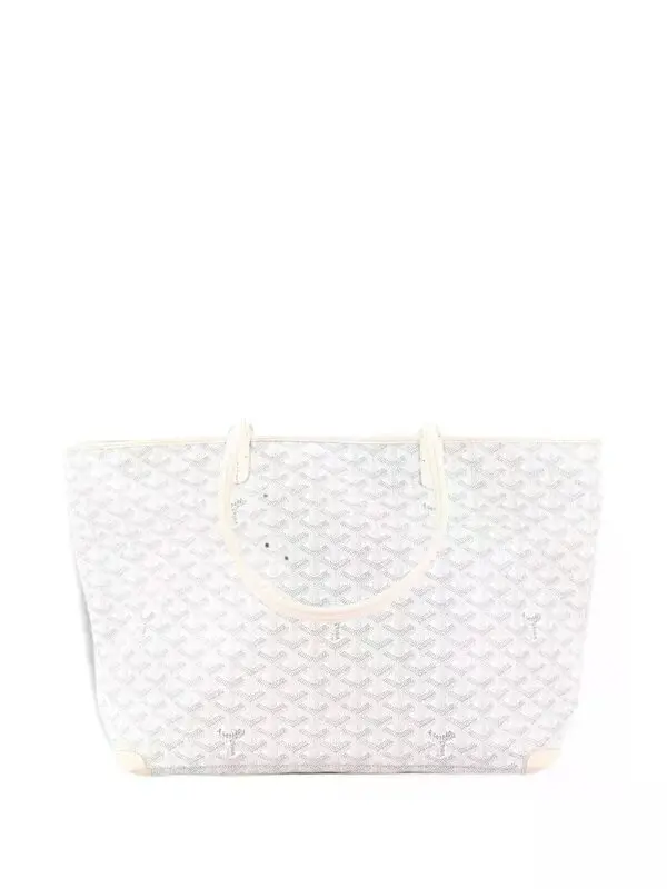 Goyard Artois Tote Coated Canvas Mm Shoulder Bag - White