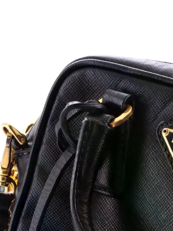 Prada Bauletto Bag Saffiano Leather Mini Crossbody Bag - Black