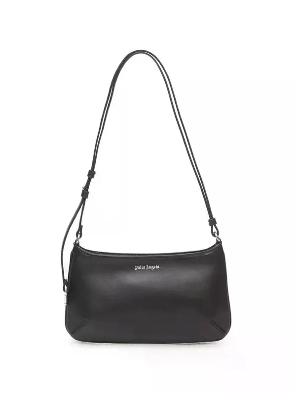 Palm Angels Classic Logo Giorgina Leather Shoulder Bag - Black