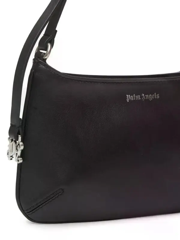 Palm Angels Classic Logo Giorgina Leather Shoulder Bag - Black