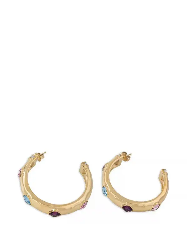 Guess Crystal-embellished Hoop Earrings