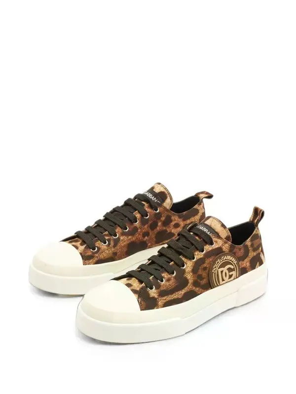 Dolce & Gabbana Portofino Leopard-print Sneakers