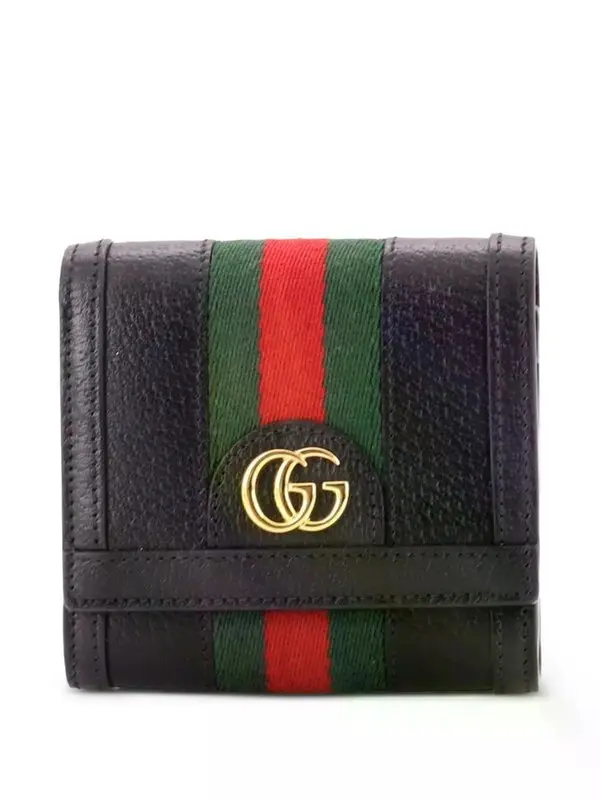 Gucci Ophidia Card Case Wallet Leather Small Wallets - Black