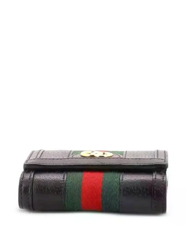 Gucci Ophidia Card Case Wallet Leather Small Wallets - Black