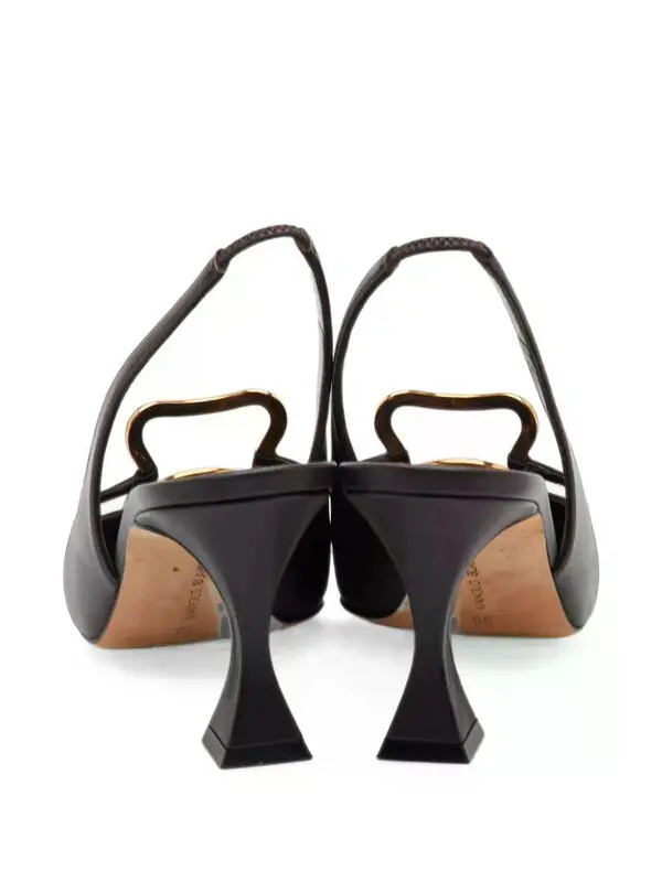 Manolo Blahnik Nikkal Buckle Slingback Pumps