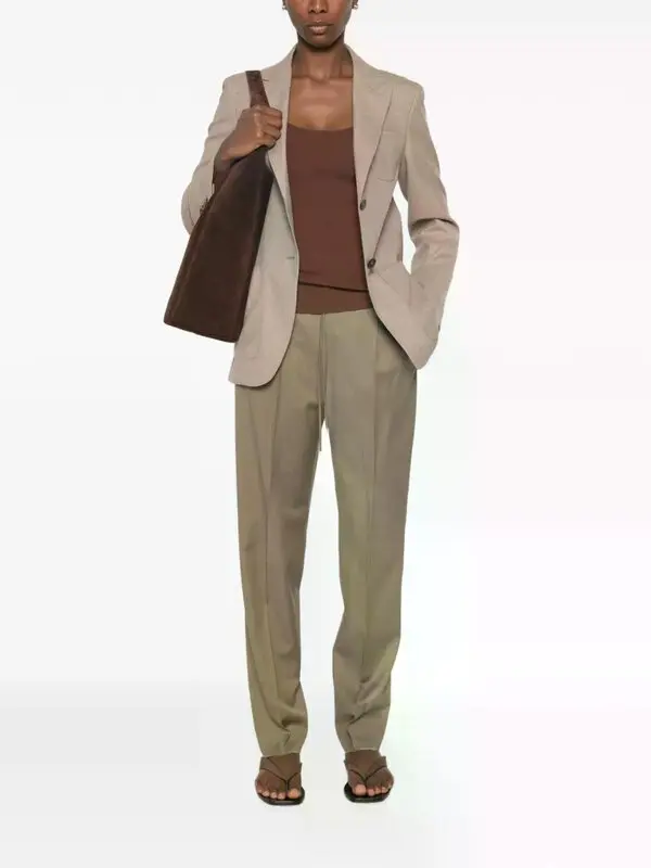 Max Mara Virgin Wool Drawstring Trousers