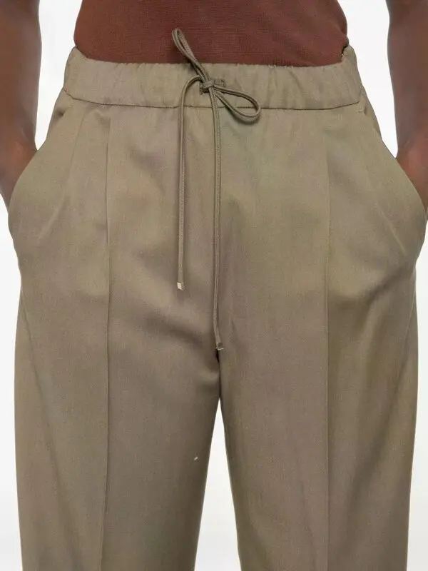Max Mara Virgin Wool Drawstring Trousers