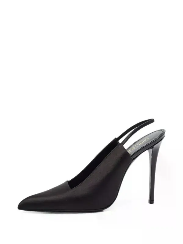 Saint Laurent Pointed-toe Slingback Pumps