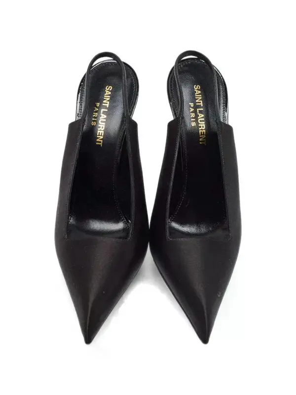 Saint Laurent Pointed-toe Slingback Pumps