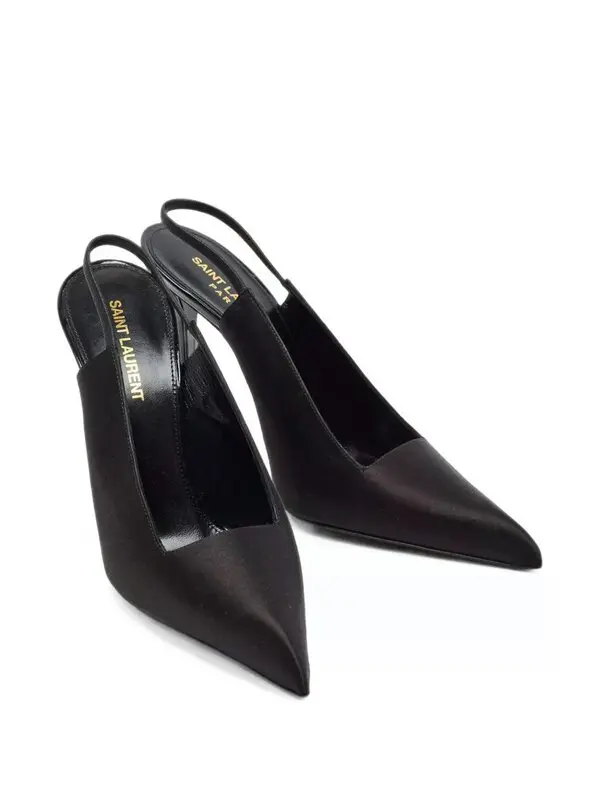 Saint Laurent Pointed-toe Slingback Pumps