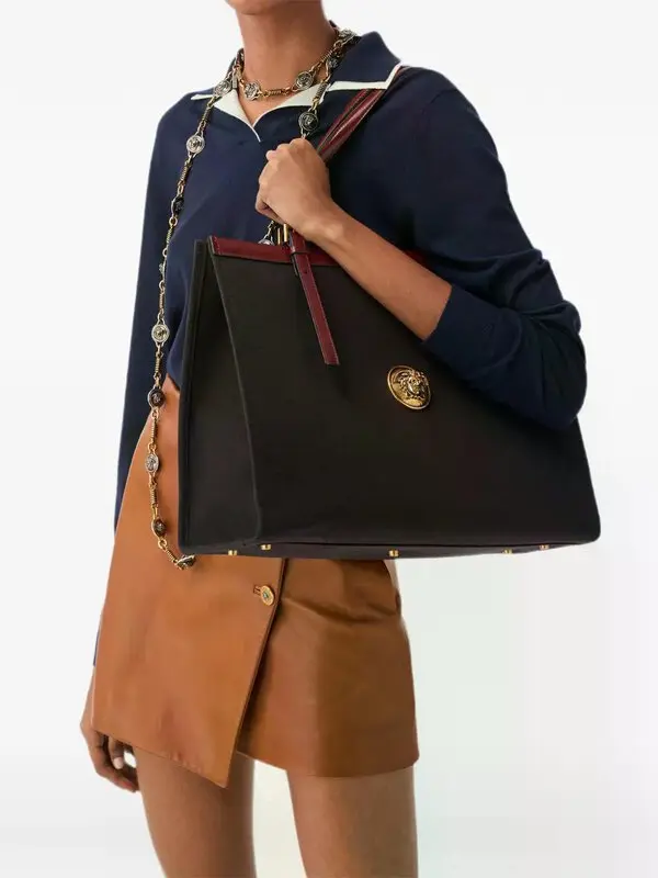 Versace Rivière Large Canvas Tote