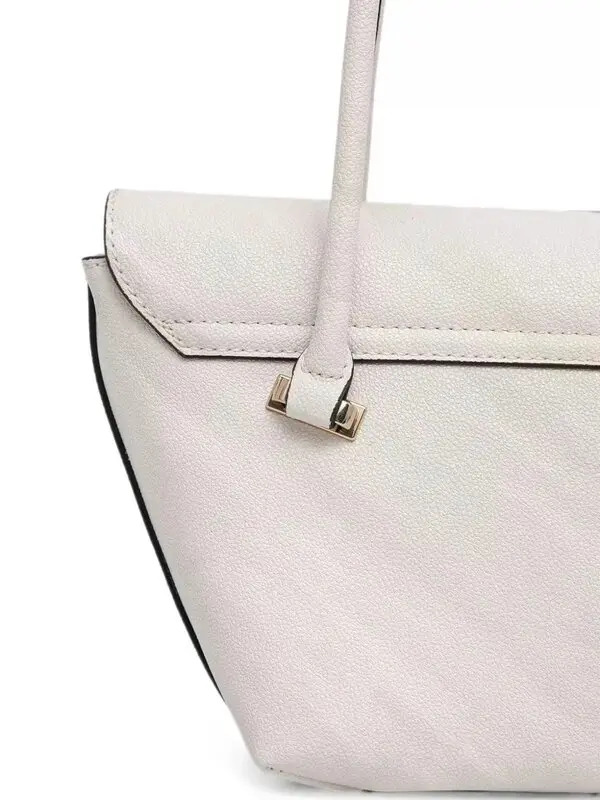 Guess Logo-plaque Pebbled Tote Bag