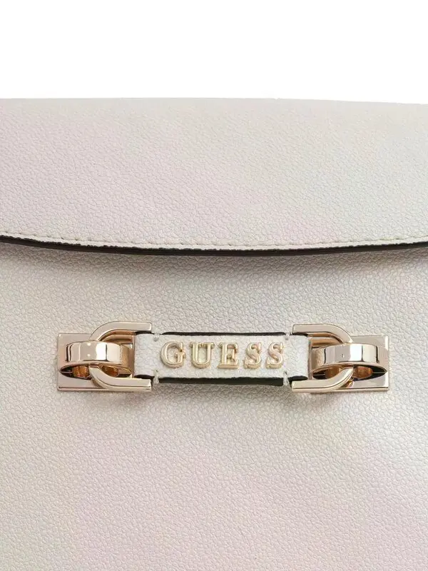Guess Logo-plaque Pebbled Tote Bag