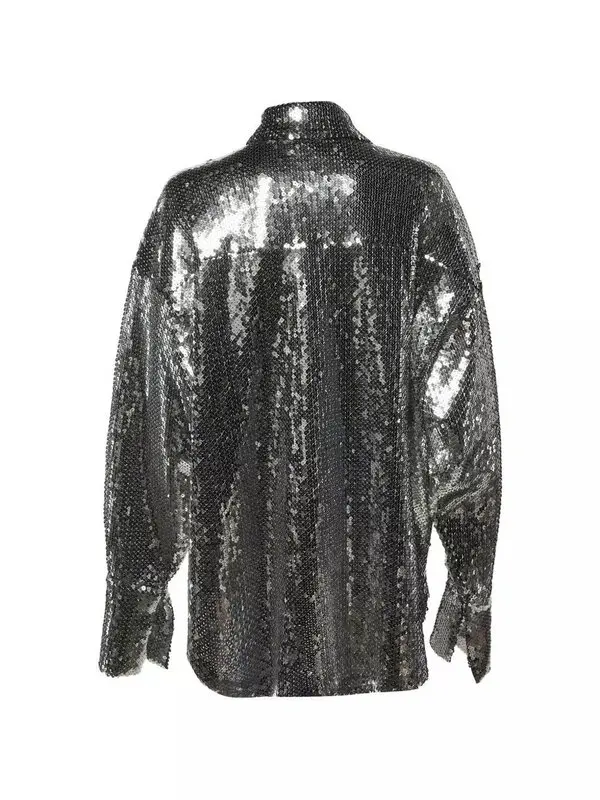 David Koma Sequin-embellished Oversized Shirt