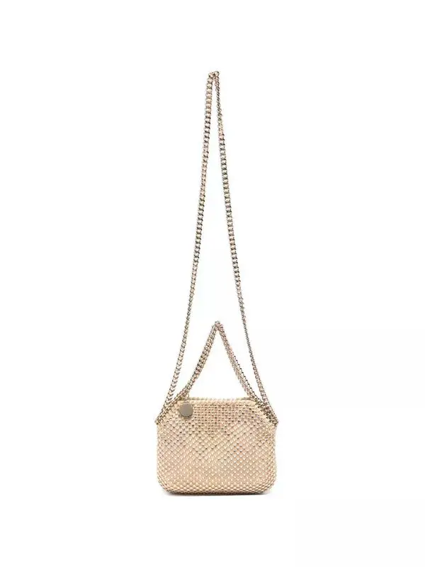 Stella McCartney Falabella Crystal-embellished Mini Tote Bag - Neutrals
