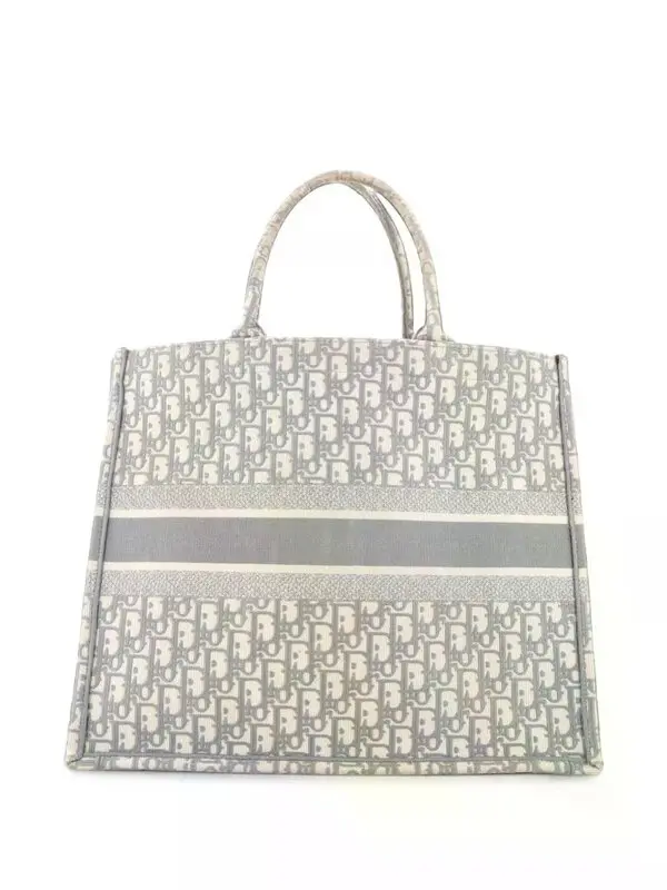 Dior Book Oblique Canvas Large Tote Bag