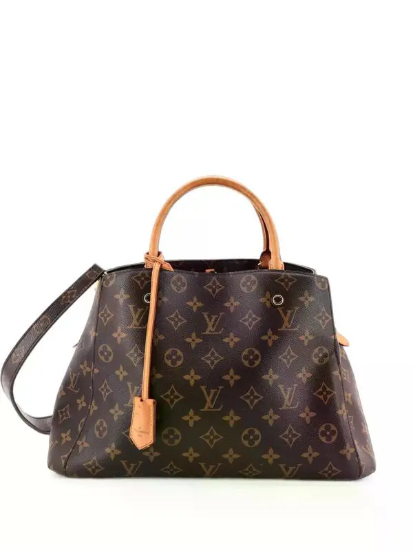 LOUIS VUITTON Montaigne Handbag Monogram Canvas Mm Tote Bag - Brown