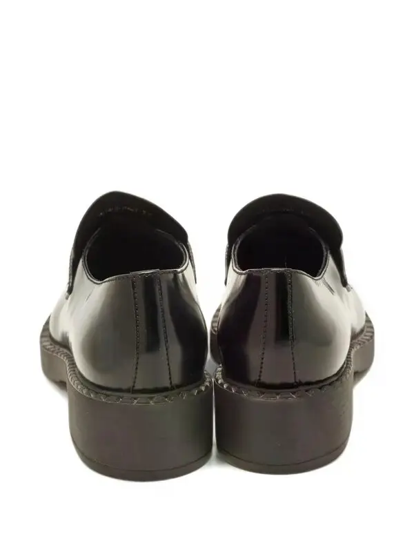 Prada Brushed Leather Chunky Loafers