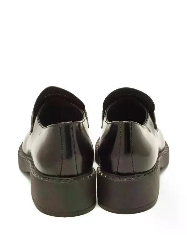 Prada Brushed Leather Chunky Loafers